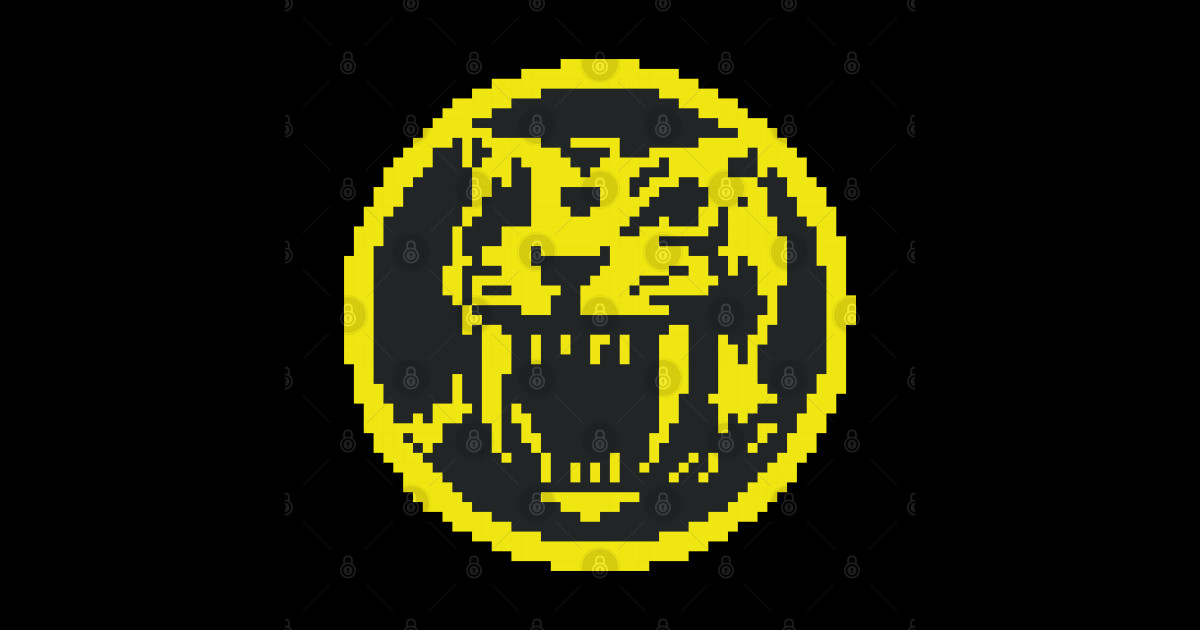 Yellow Ranger 8bit pixelart - Yellow Ranger 8 Bit - Sticker | TeePublic