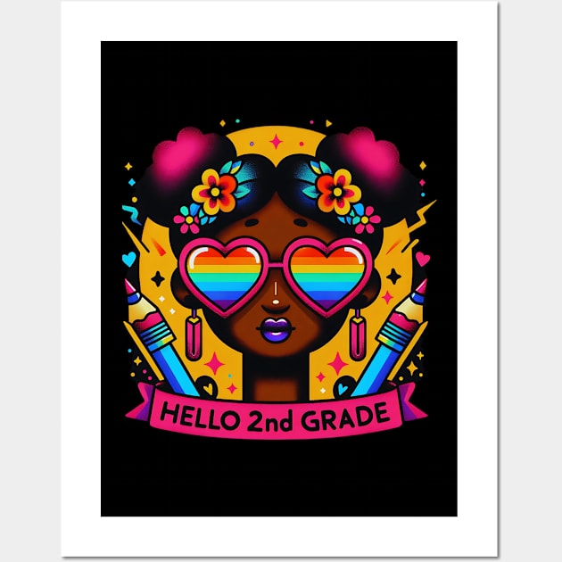 Hello 3rd Grade Black Messy Bun Girls Kids Back To School - Back To ...