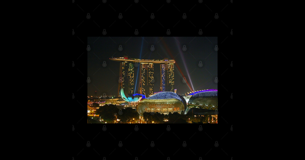 Marina Bay Sands - Singapore - Marina Bay - Sticker | TeePublic