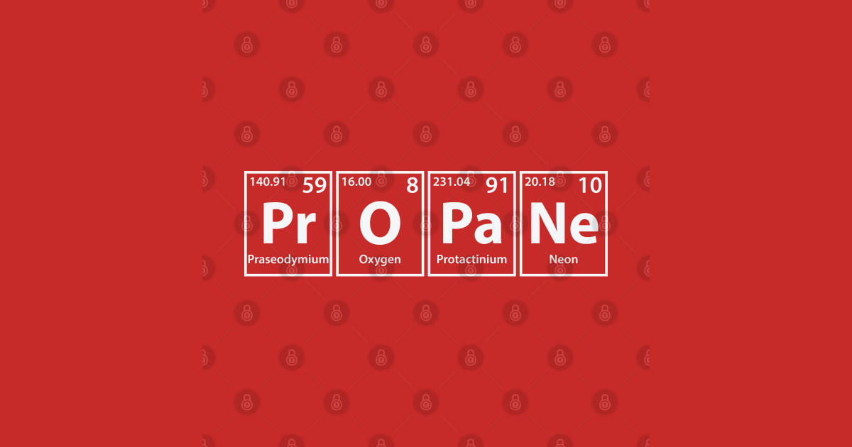 Propane (Pr-O-Pa-Ne) Periodic Elements Spelling - Propane - Tank Top ...