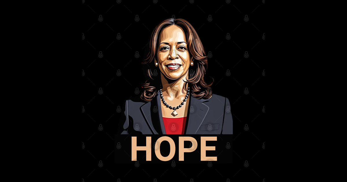 Kamala Harris, Hope Poster - Kamala Harris - Sticker | TeePublic