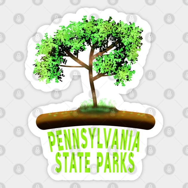 Pennsylvania State Parks - Pennsylvania State Parks - Sticker | TeePublic