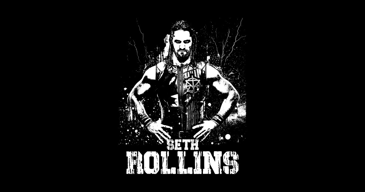 SETH ROLLINS - WHITE GRUNGE - Seth Rollins - Sticker | TeePublic