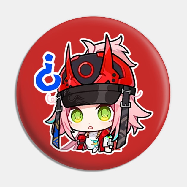 Honkai Star Rail Chibi Rappa - Honkai Star Rail - Pin | TeePublic