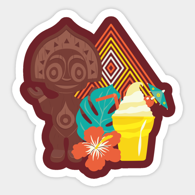 Polynesian Paradise - Polynesian Resort - Sticker | TeePublic