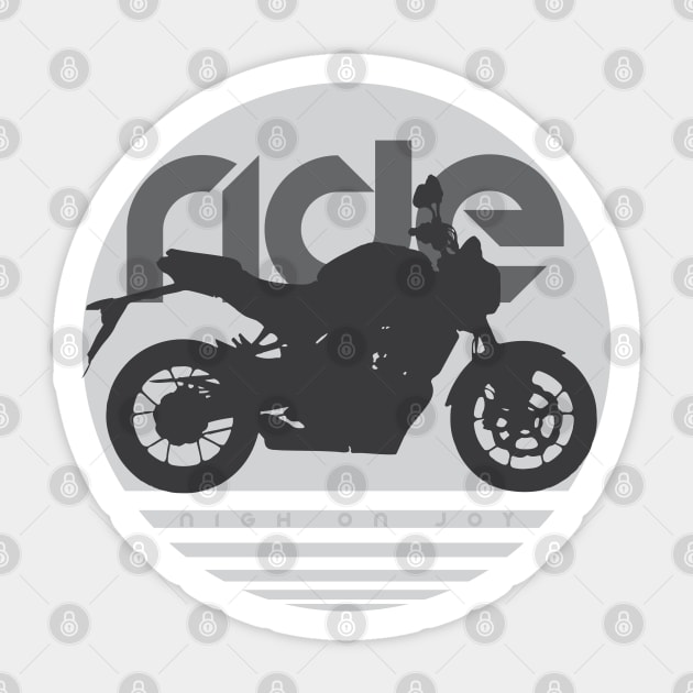 Ride cb125r sun - Honda Cb125r - Sticker | TeePublic