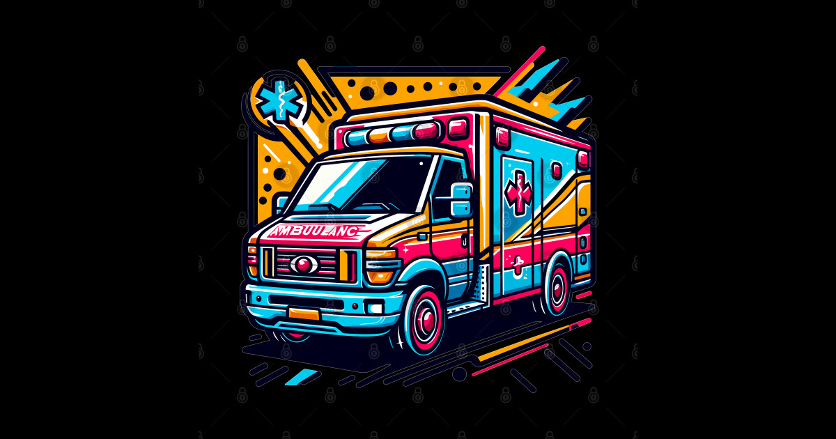 Ambulance - Ambulance - Sticker | TeePublic