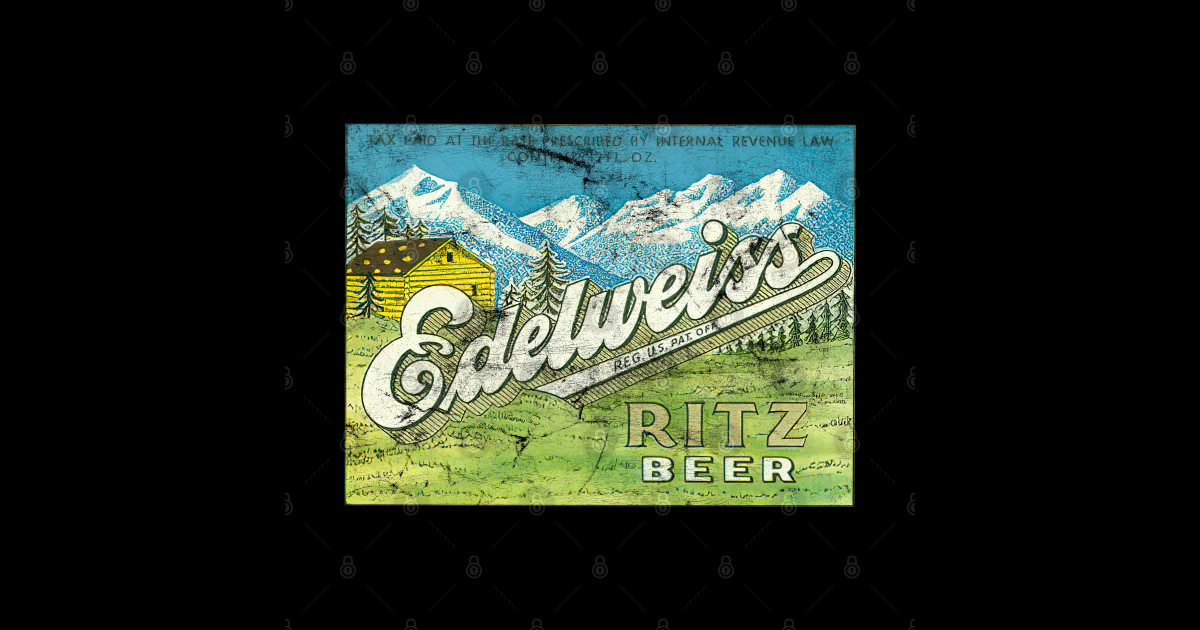 Edelweiss Ritz Beer --- Defunct Brewery Logo - Brewery - Sticker ...