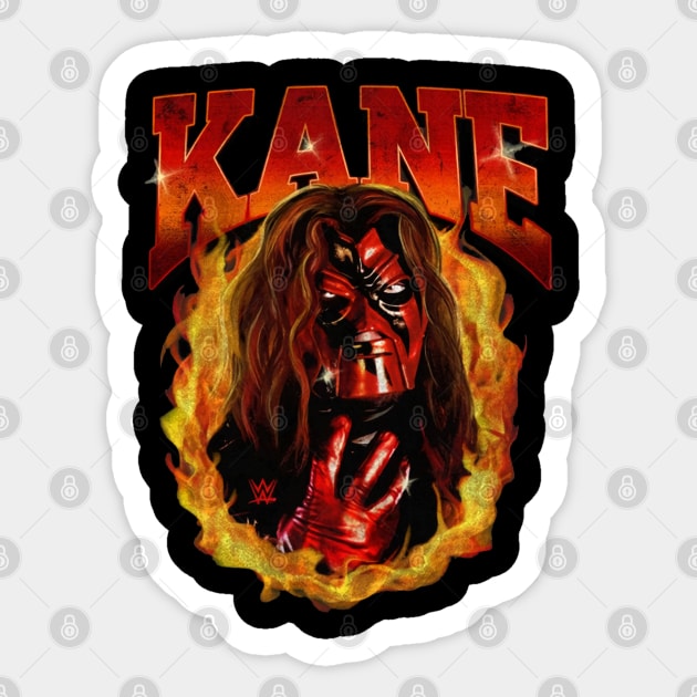Kane Flames Portrait - Kane - Sticker | TeePublic