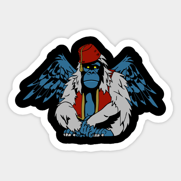 Oz Flying Monkey - Oz - Sticker | TeePublic