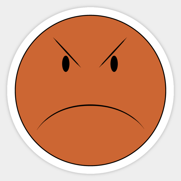 Angry Face - Angry - Sticker | TeePublic