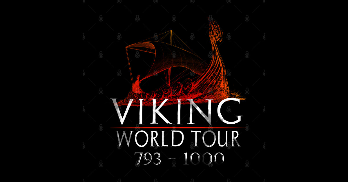 Viking World Tour - Longship - Sticker | TeePublic