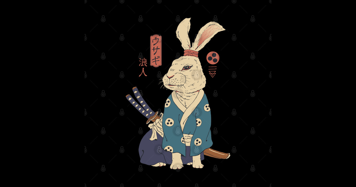 Ronin Usagi - Rabbit - Sticker | TeePublic