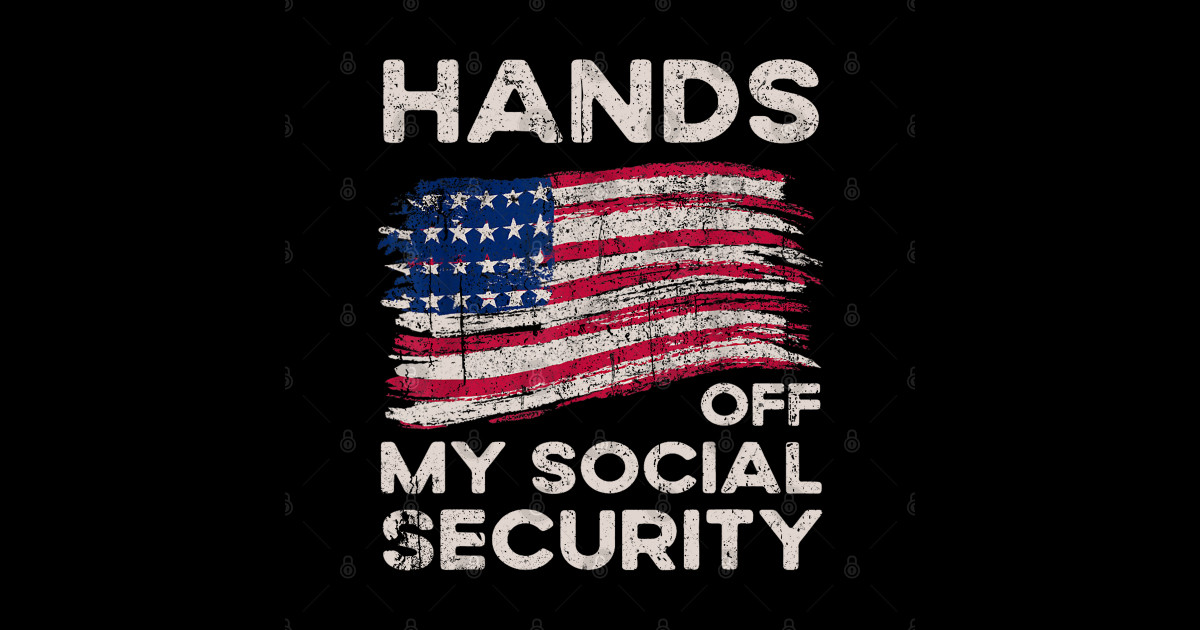 Retro Flag Hands Off My Social Security Protest Vintage - Retro Flag ...