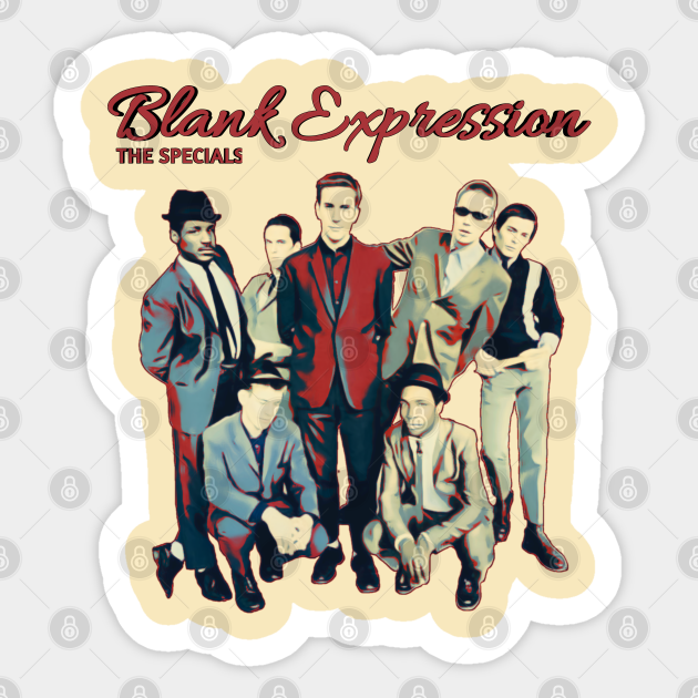 The Specials - blank expression Fanart - The Specials - Sticker | TeePublic