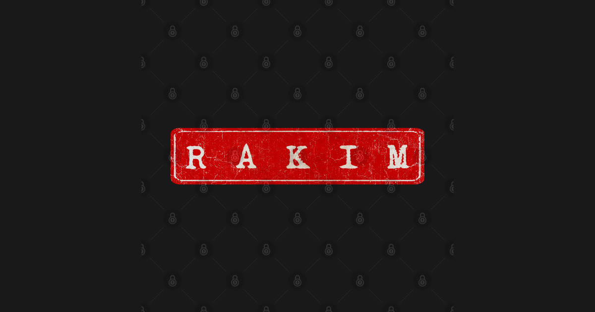 vintage retro plate Rakim - Rakim - T-Shirt | TeePublic