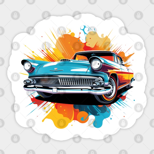 Vintage classic car - Vintage Car - Sticker | TeePublic