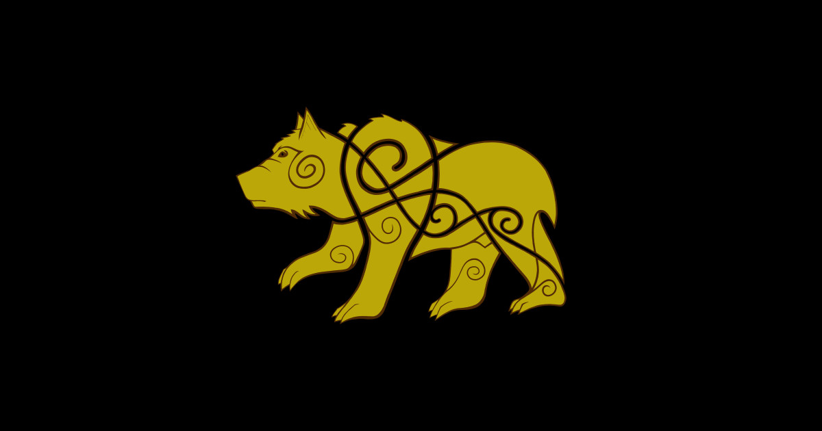 Runic Bear - Viking Bear - Sticker | TeePublic