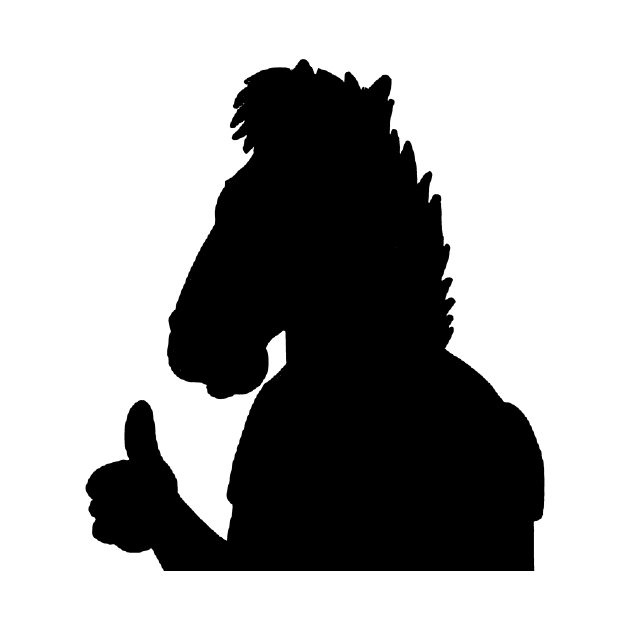 Bojack silhouette - Bojack Horseman - Pin | TeePublic