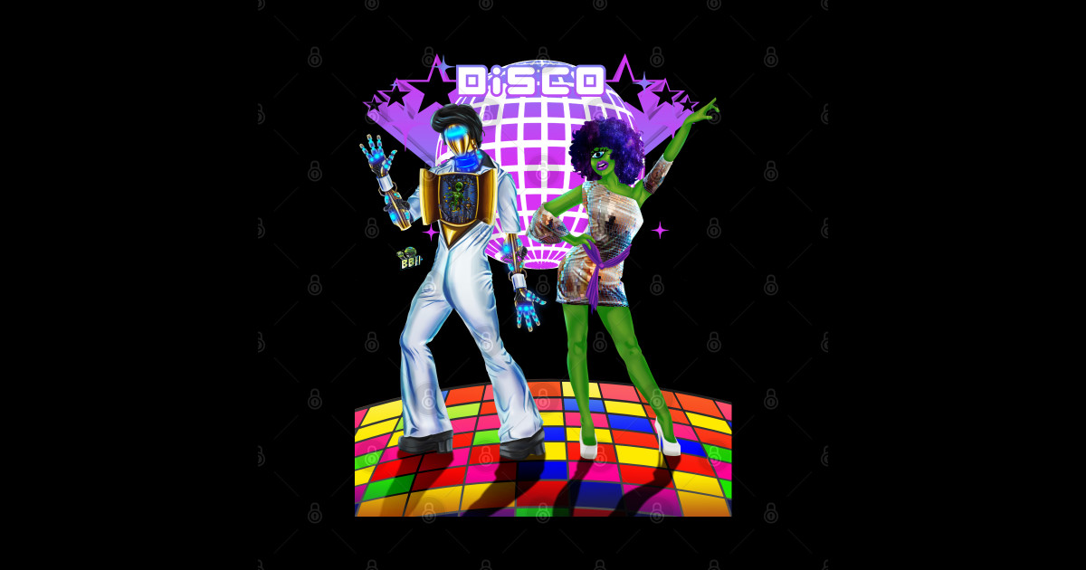 Alien Disco - Dance - Sticker | TeePublic