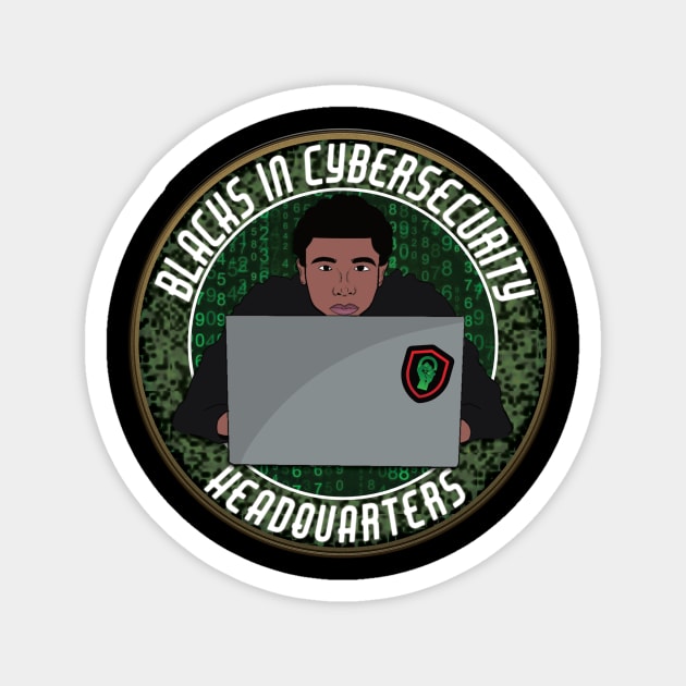 BIC HQ Design - Blacks In Cybersecurity - Magnet | TeePublic