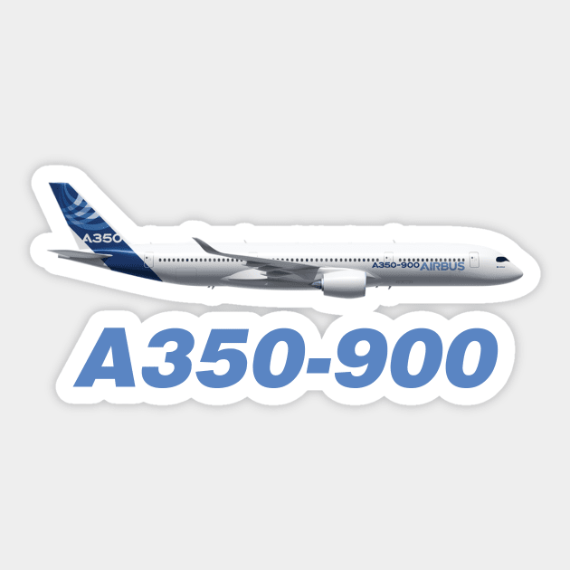 Airbus A350-900 - Aviation - Sticker | TeePublic