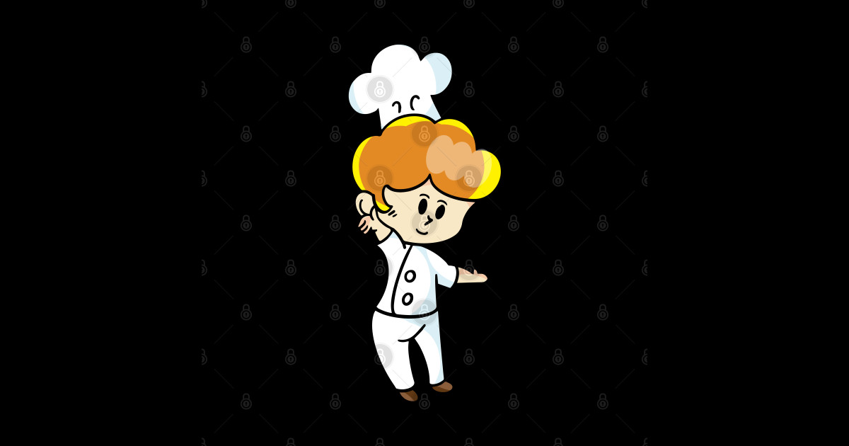 chef cartoon character drawing design - Chef - Sticker | TeePublic