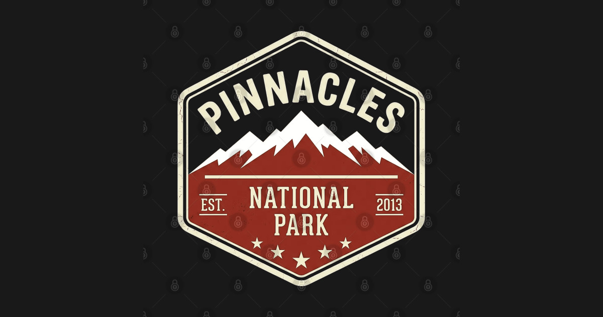 Pinnacles National Park Vintage Mountain Badge California Adventure ...