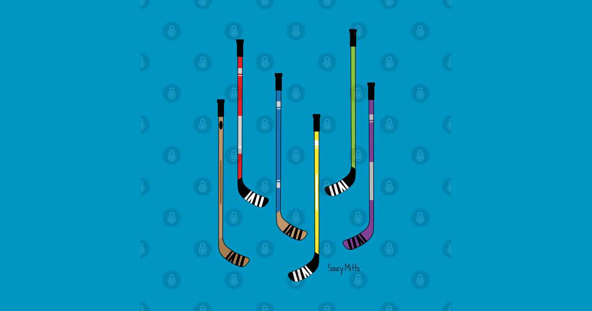 Colorful Hockey Sticks - Hockey - Sticker | TeePublic Colorful Hockey Sticks - Hockey - Sticker | TeePublic