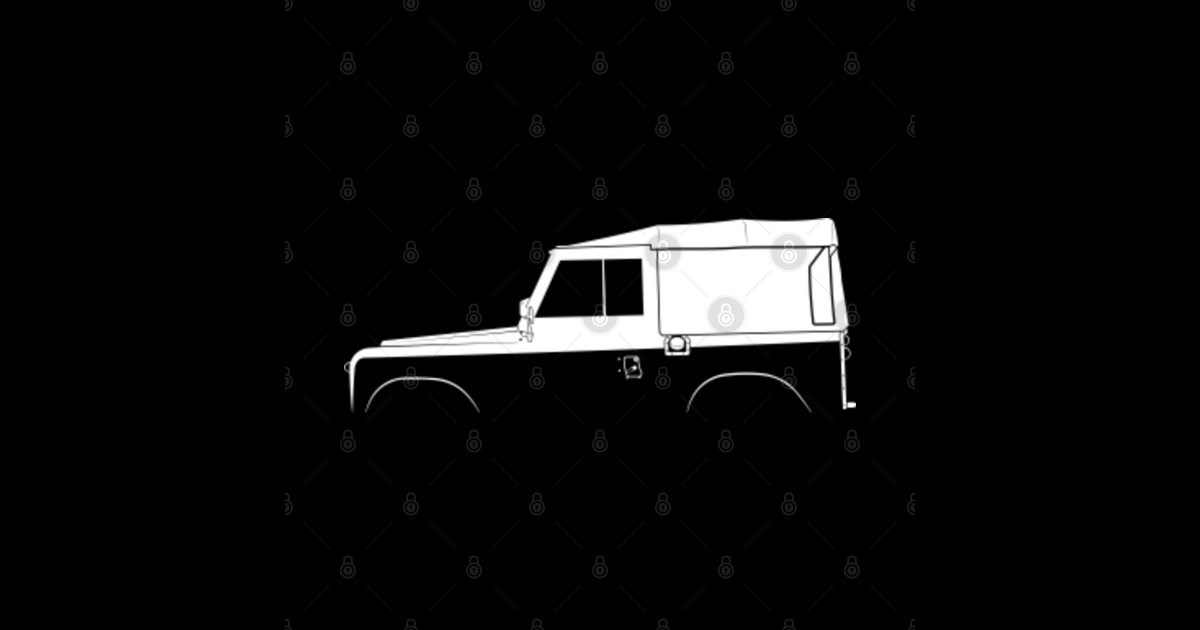 Land Rover Series I Silhouette - Land Rover Series I - Sticker | TeePublic