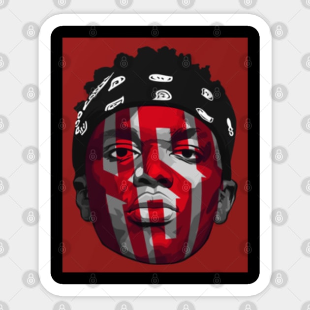 Ksi wearing bandana - Ksi - Sticker | TeePublic