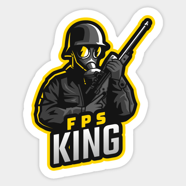FPS King - Fps - Sticker | TeePublic