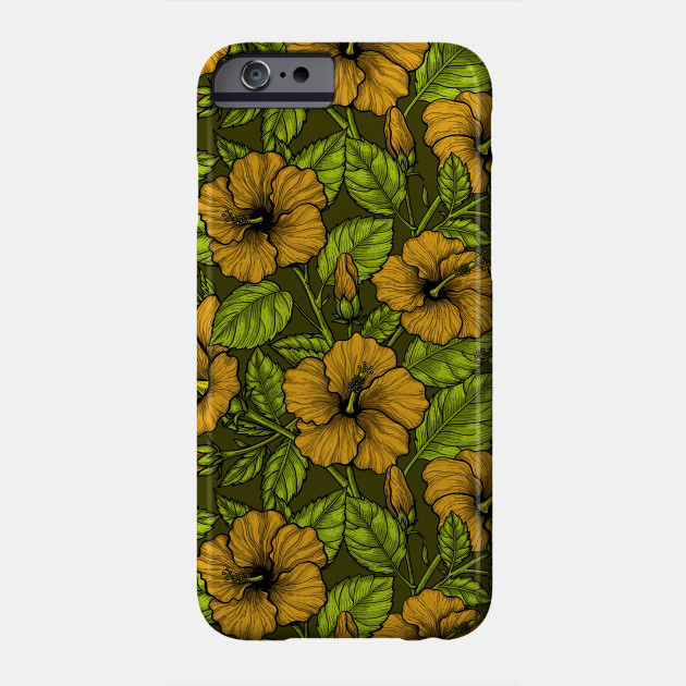 Yellow hibiscus - Tropical - Phone Case | TeePublic