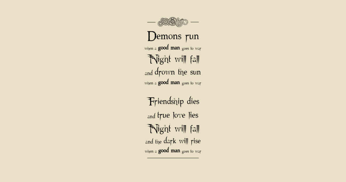 Demons run (black) - Doctor Who - T-Shirt | TeePublic