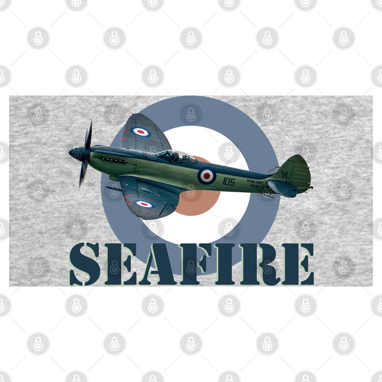 Supermarine Seafire and Roundel - Supermarine Seafire Airplane - Hoodie ...