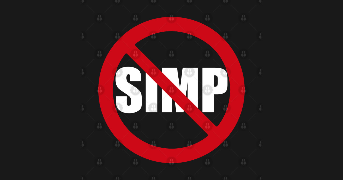STOP SIMPING - ANTI SIMP series 1 white - Simp - T-Shirt | TeePublic