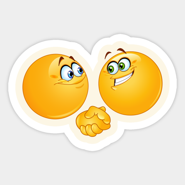 Handshake Emojis - Emoji - Sticker | TeePublic