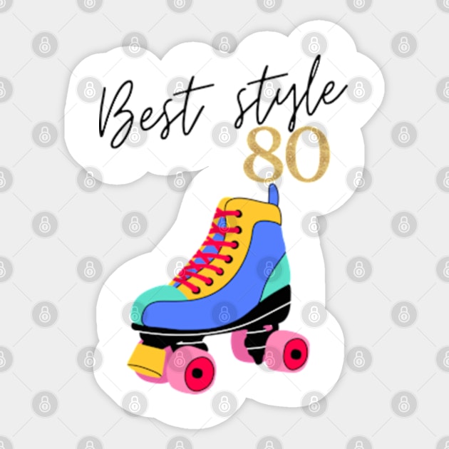 Retro 80s style - Retro 80s - Sticker | TeePublic