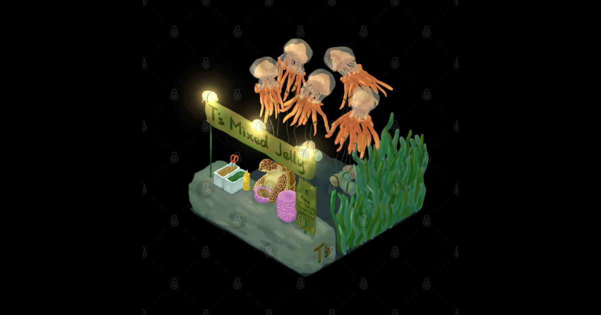 Master HaiGui's T's Mixed Jelly Booth - Sea Turtle - Posters and Art ...