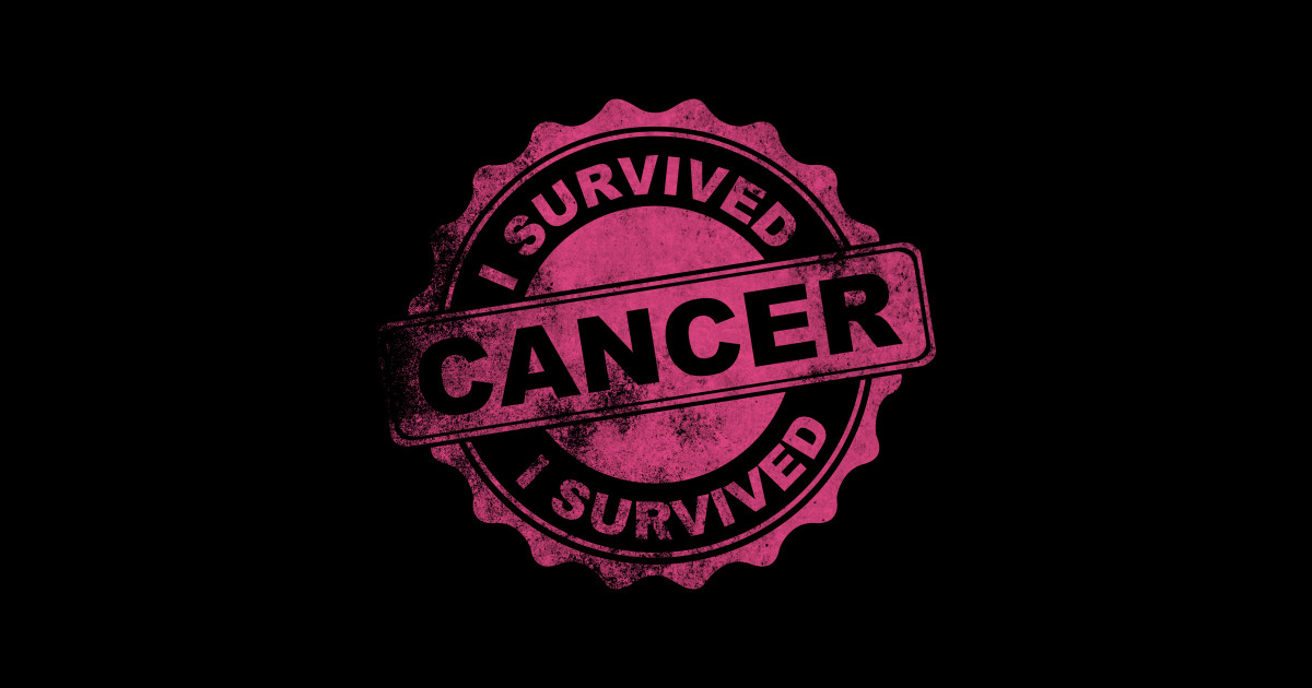 I survived Cancer - I Survived Cancer - Sticker | TeePublic