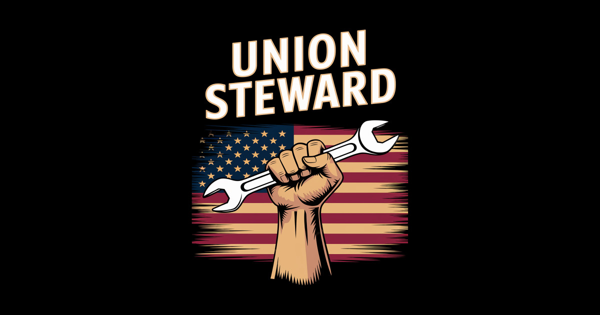 union steward American Flag Labor Day Worker - Union Steward American ...