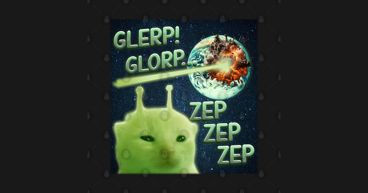 Glorp Funny Cat Meme Brainrot Gifts - Cat Memes - T-Shirt | TeePublic