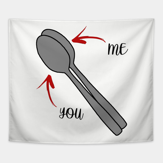 Big Spoon Little Spoon - Spooning - Tapestry | TeePublic