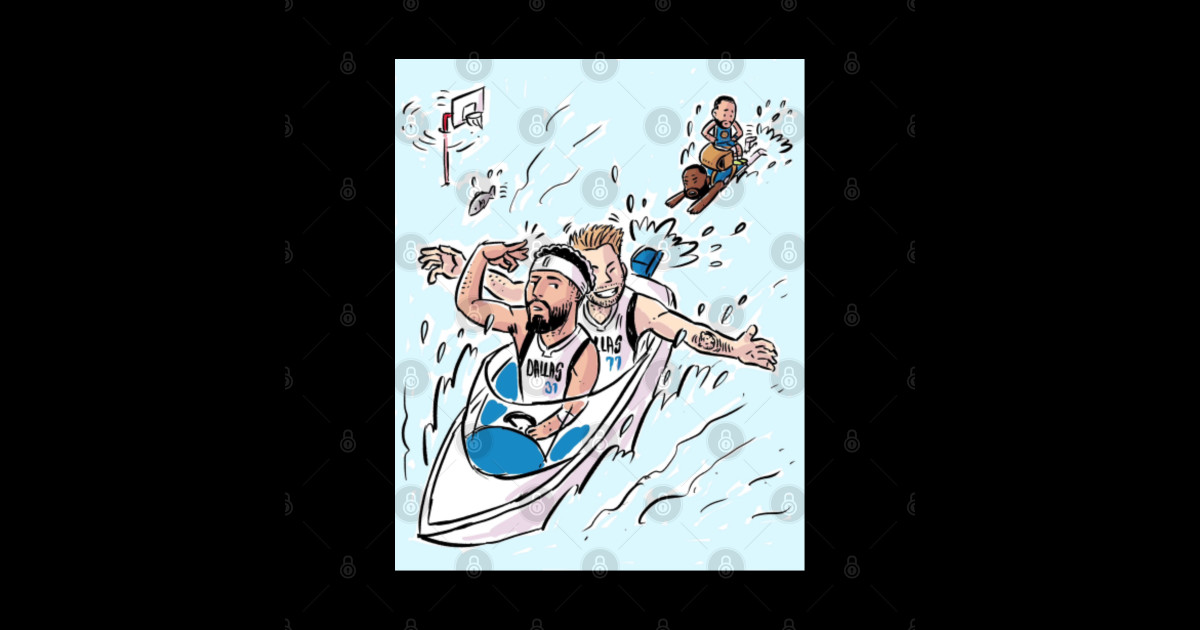 Klay Thompson & Luka Doncic Too Many Splashes - Klay Thompson - Sticker ...