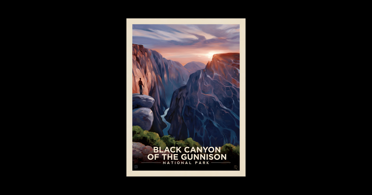 Black Canyon Of The Gunnison National Park - Black Canyon - Sticker ...
