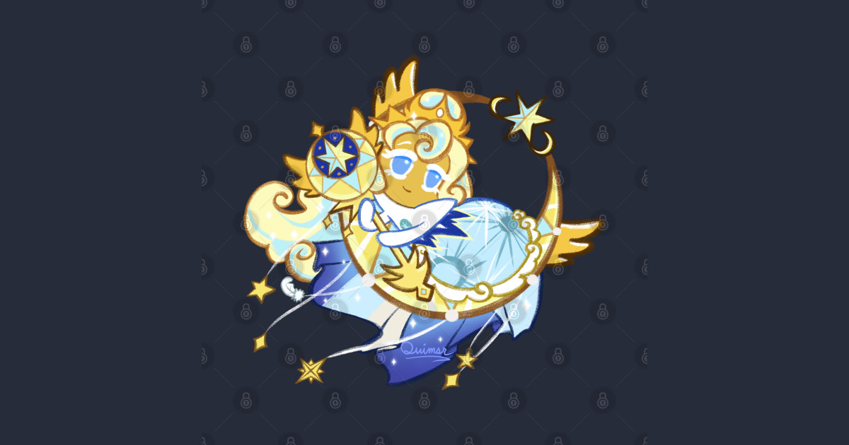 Moonlight Cookie’s blissful full moon costume - Cookie Run - Sticker ...