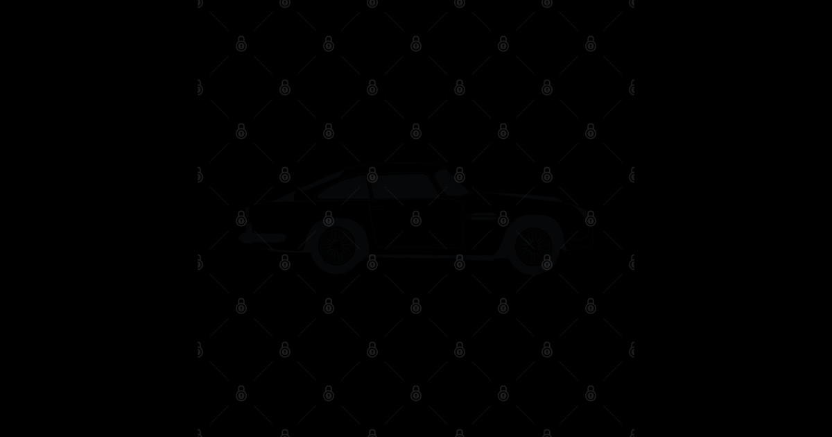 DB5 Black Outline - Car - Sticker | TeePublic