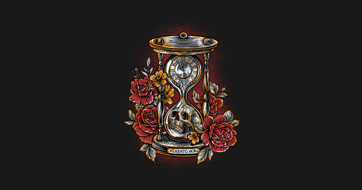 Memento Mori Hourglass Remember Death Running out of Time - Memento ...