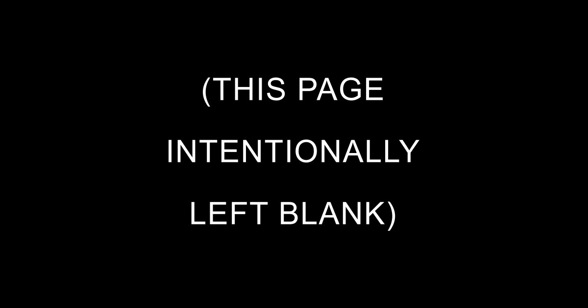 This Page Intentionally Left Blank - Blank - Sticker | TeePublic