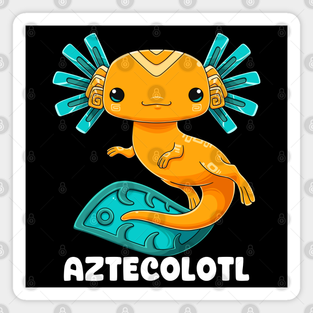 Aztec Axolotl Mythology Ancient Mexican Salamander Fish - Aztec Axolotl ...